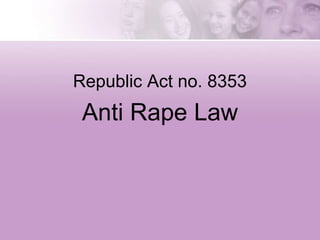 Laws against violence against women new | PPT