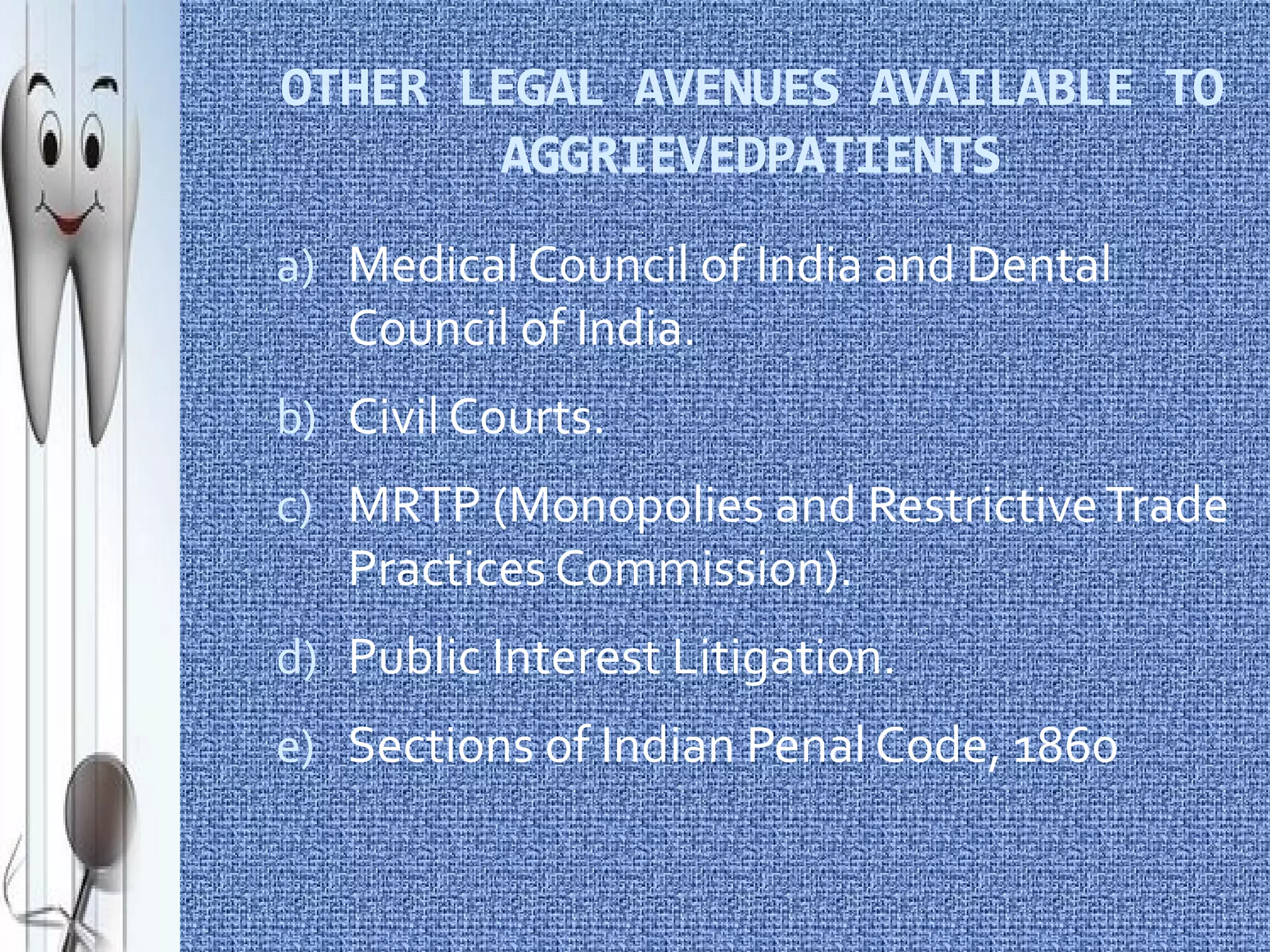 Laws and dentistry | PPT