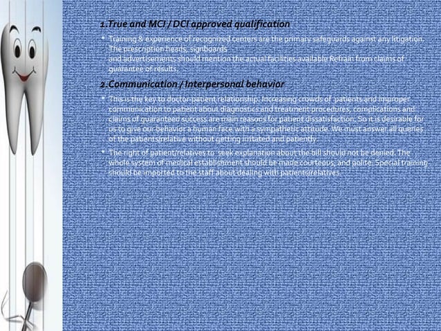 Laws and dentistry | PPT | Dental Health | Diseases and Conditions