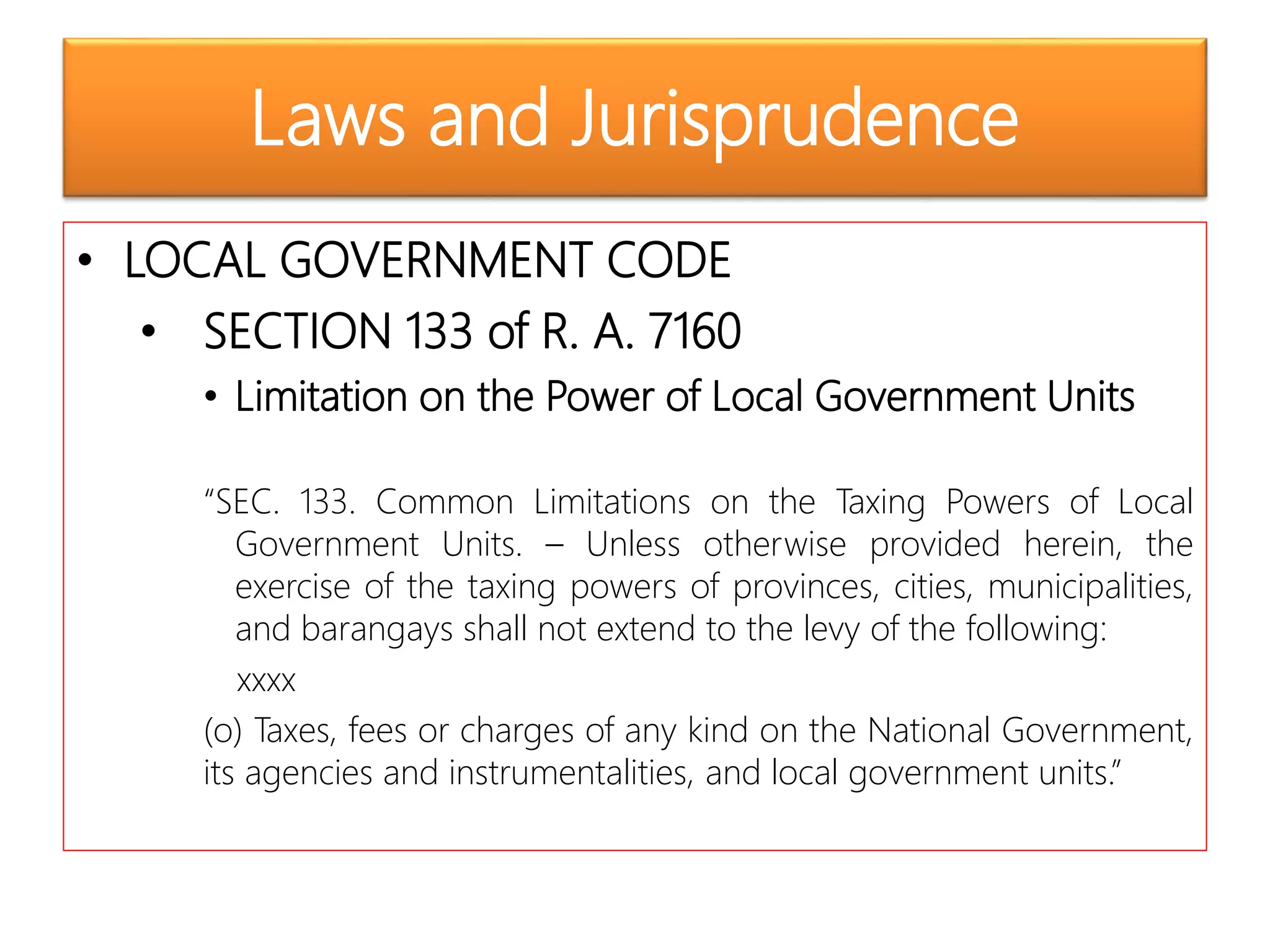 Laws and jurisprudence | PPTX | Personal Taxes | Personal Finance