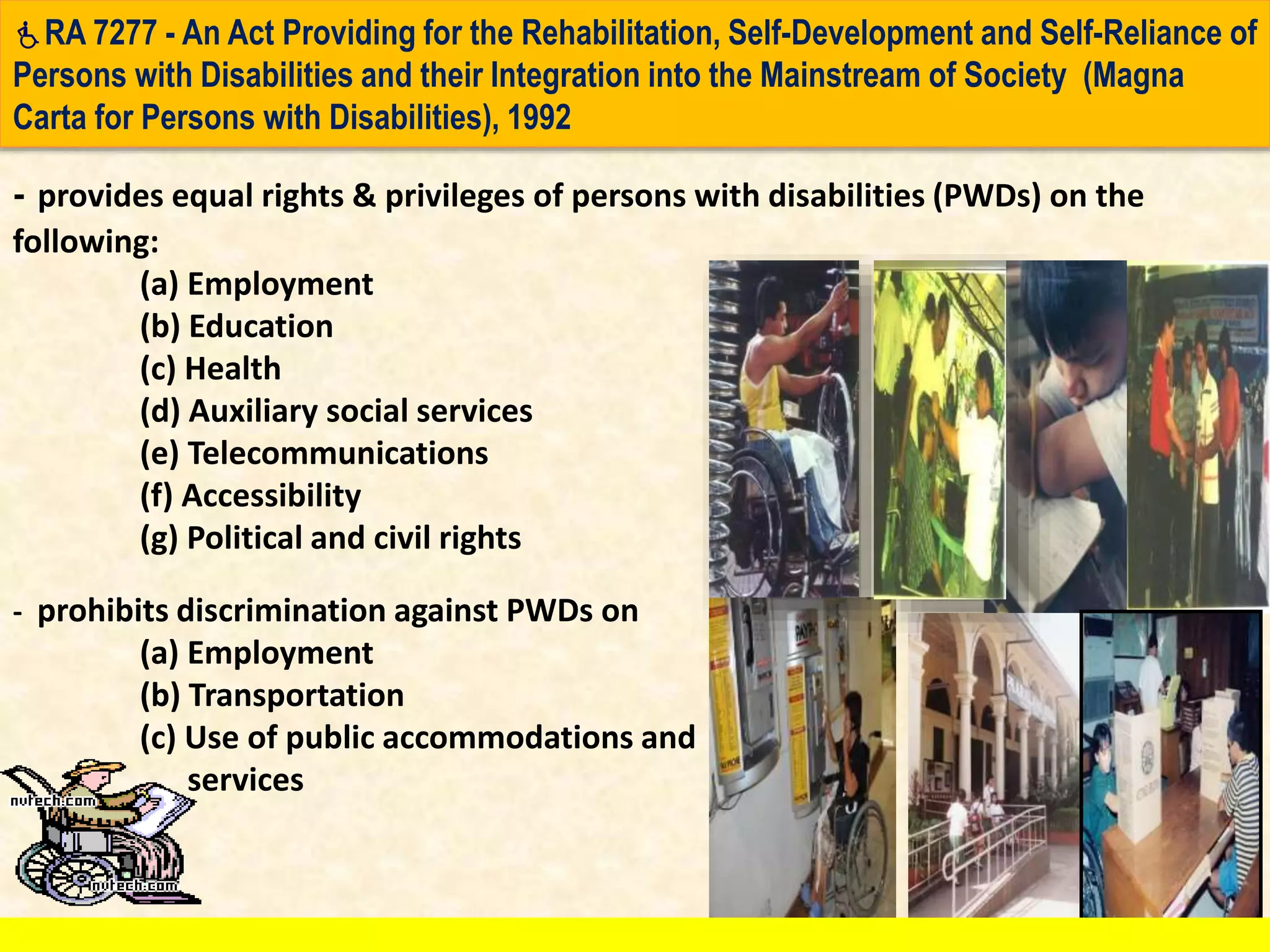 Laws And Mandates For Persons With Disabilities | PPTX