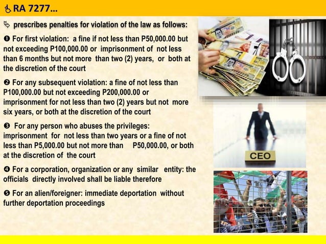 Laws And Mandates For Persons With Disabilities | PPTX | Special Needs ...