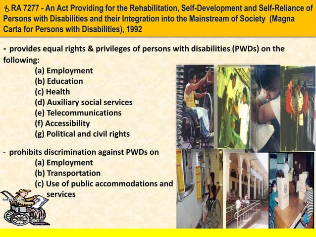 Laws And Mandates For Persons With Disabilities | PPTX | Special Needs ...