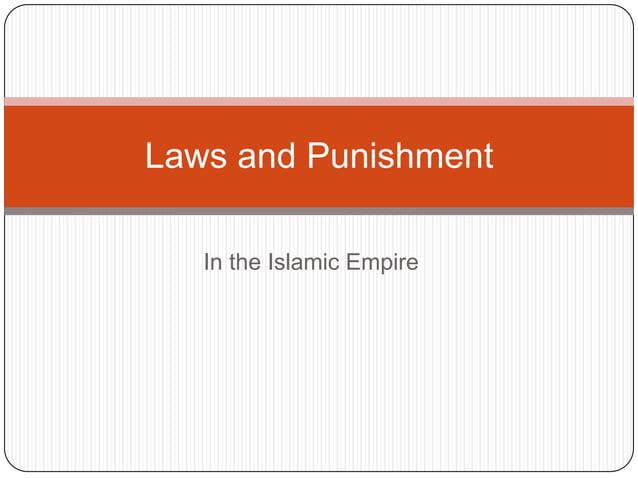 Laws and punishment | PPTX