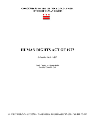 Laws andregs humanrightsact-1977-english | PDF