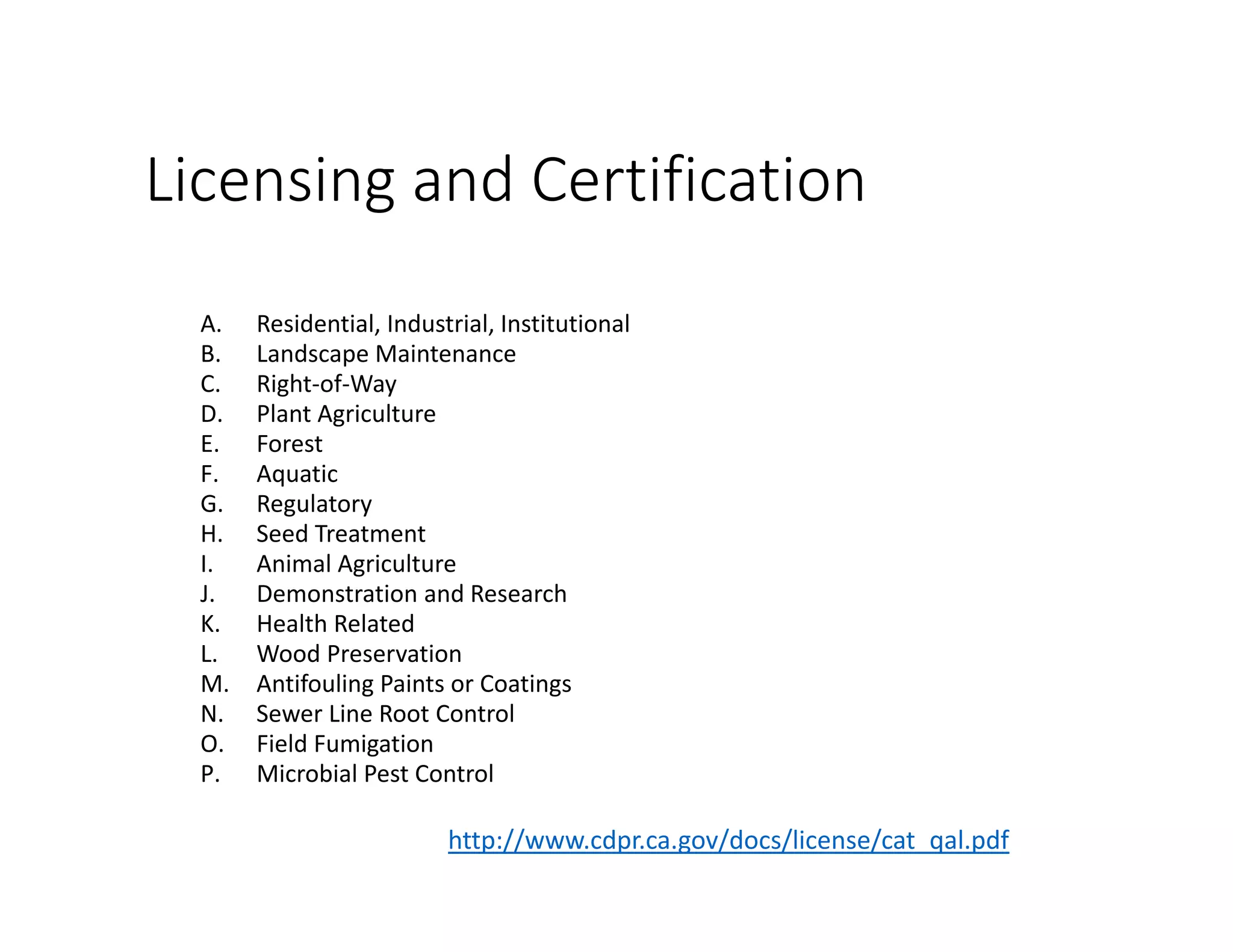 Pesticide Laws and Regulations | PDF