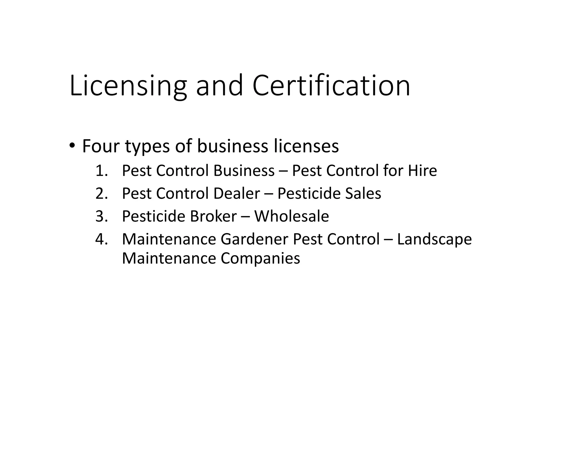 Pesticide Laws and Regulations | PDF