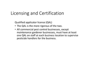 Pesticide Laws and Regulations | PDF