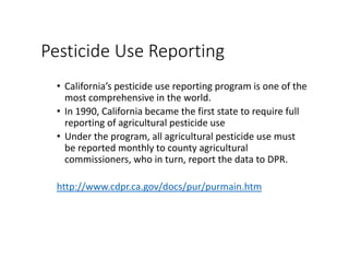 Pesticide Laws and Regulations | PDF