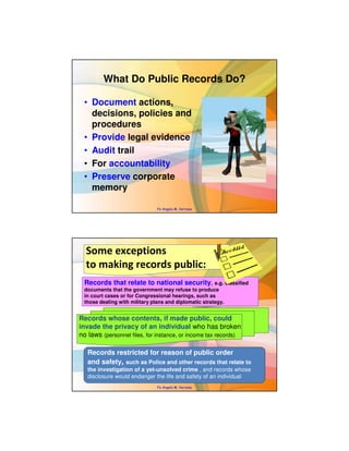 Laws and regulations governing public records | PDF