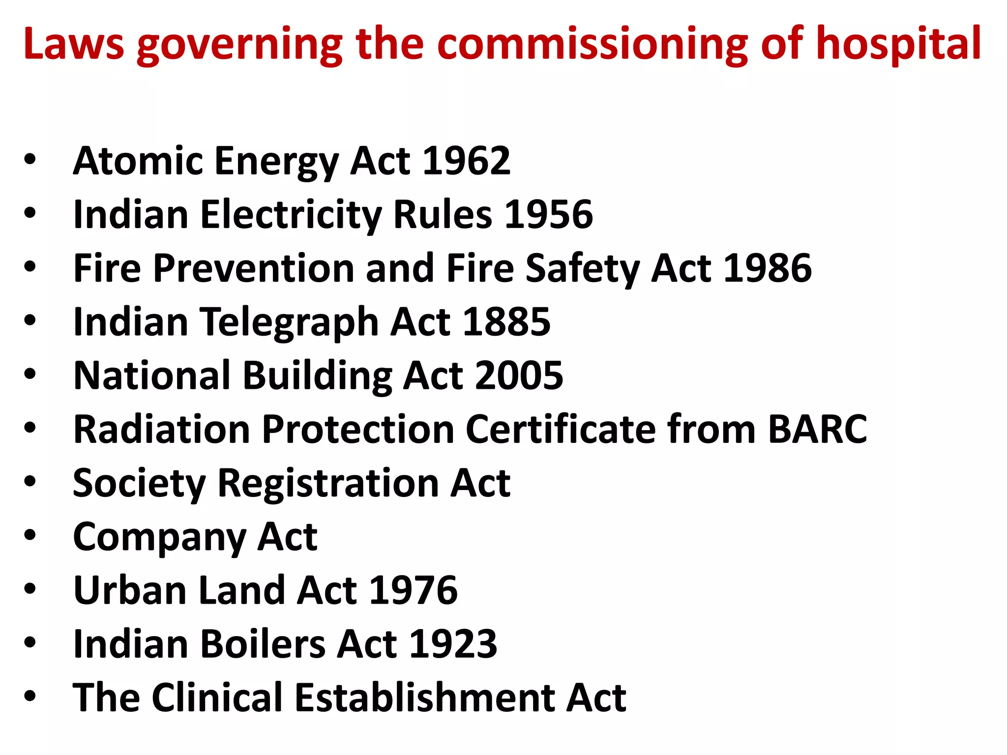 Laws Applicable to Medical Practice and Hospitals in India.pptx