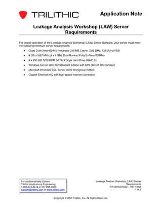 Law server requirements | PDF