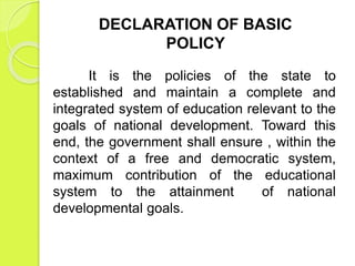 Laws Enacted on Education | PPTX