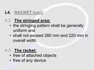 Laws of badminton | PPTX