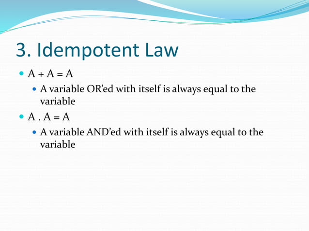 Laws of boolean algebra | PPTX