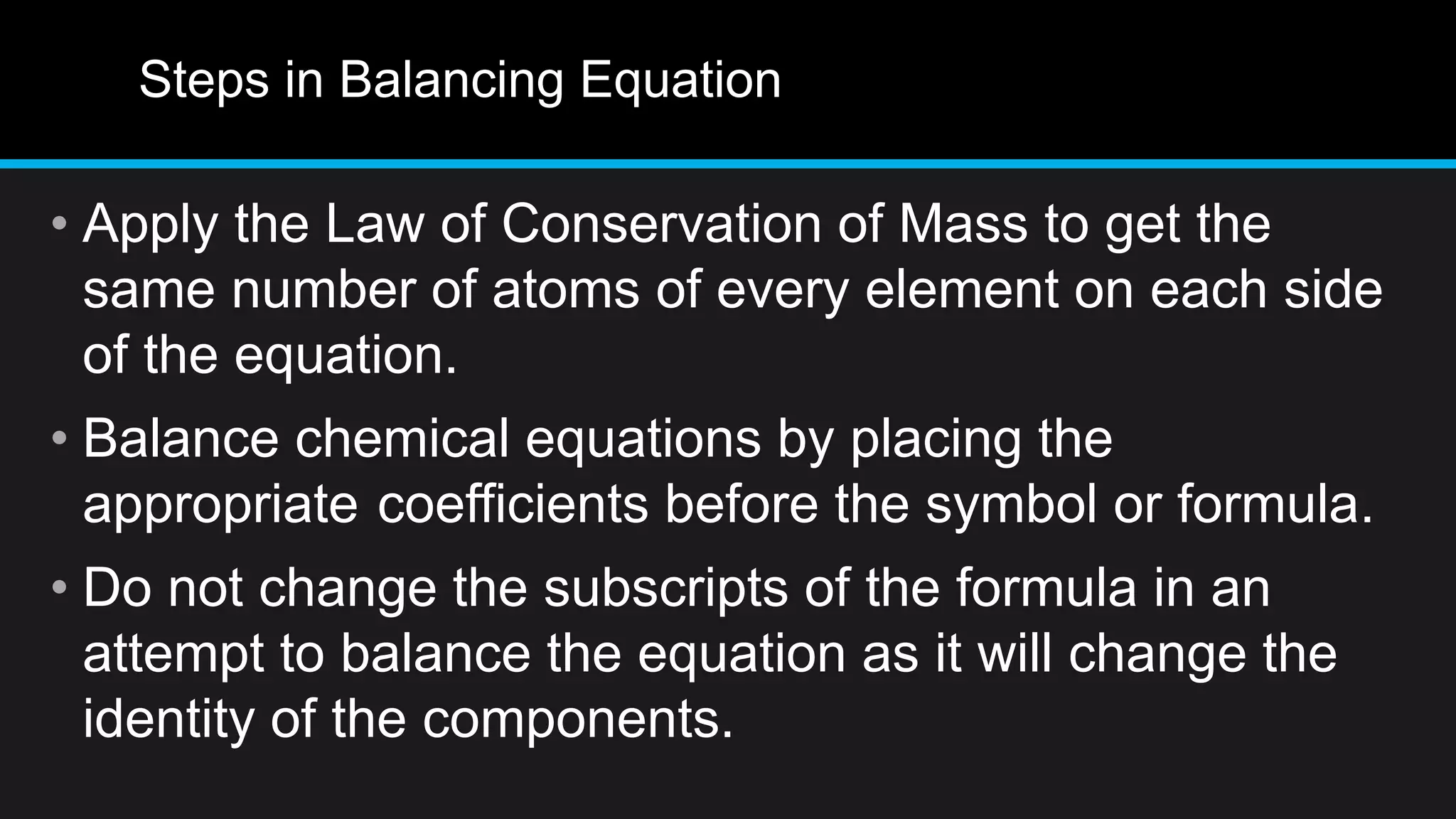 Laws of conservation and balancing | PPTX