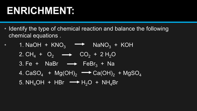 Laws of conservation and balancing | PPT