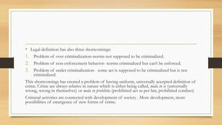 Laws of crime | PPTX