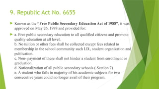 LAWS OF EDUCATION IN THE PHILIPPINES.pptx