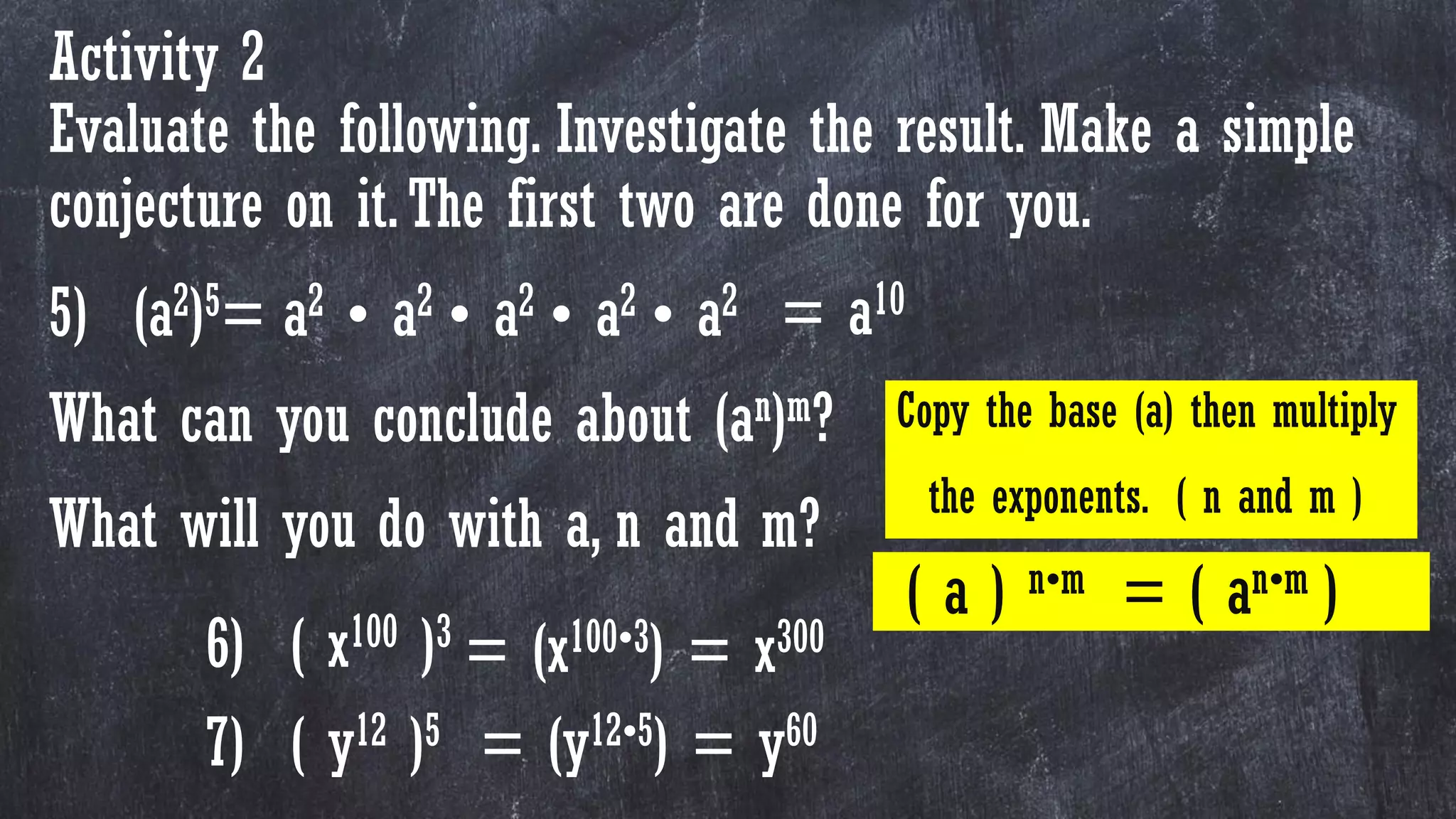 Laws of Exponent | PDF
