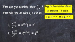 Laws of Exponent | PDF
