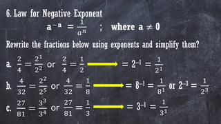 Laws of Exponent | PDF