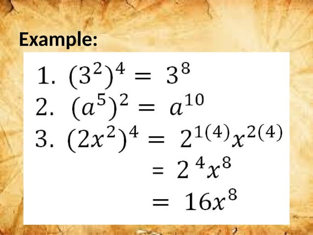 Discussion of Laws of Exponent and Its Propertiespptx | PPT