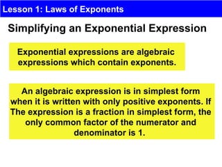 Laws Of Exponents | PPT