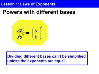 Laws Of Exponents | PPT