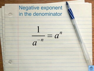 Laws of exponents | PPSX