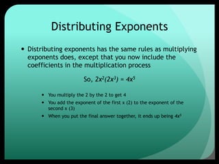 Laws of exponents | PPT