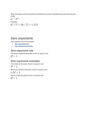 Laws of exponents | DOCX