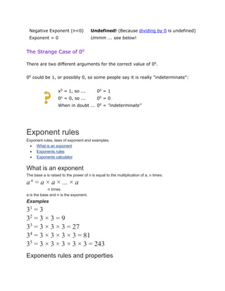 Laws of exponents | DOCX