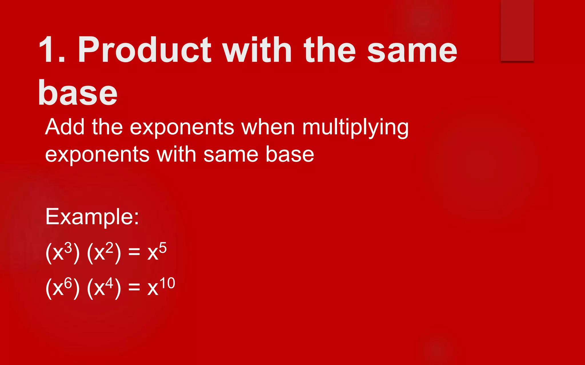 Mathematics 9 Lesson 7: Laws of Exponents | PPTX