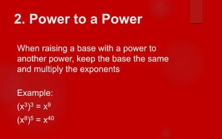 Mathematics 9 Lesson 7: Laws of Exponents | PPTX