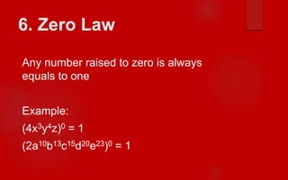Mathematics 9 Lesson 7: Laws of Exponents | PPTX