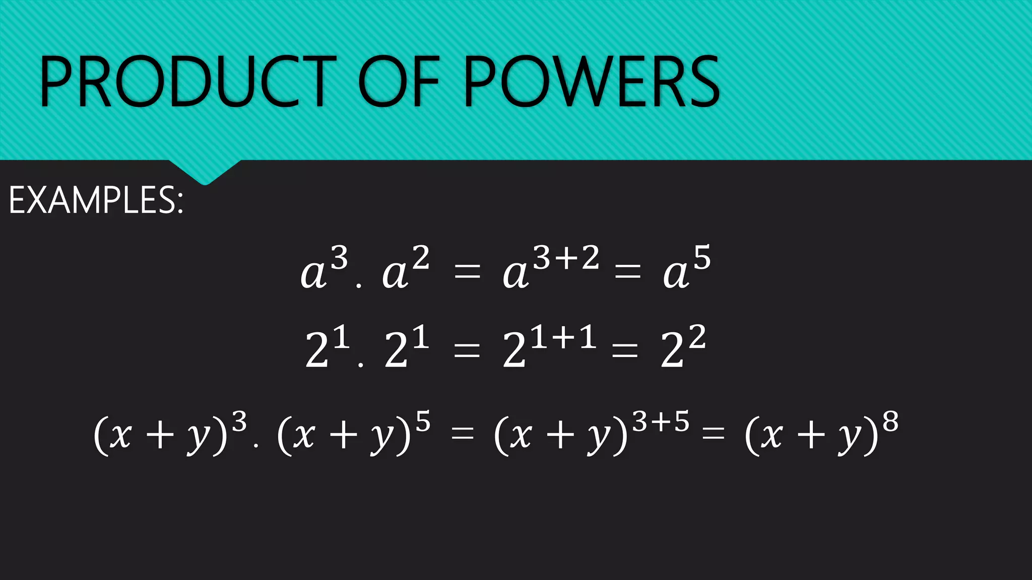 Laws of exponents | PPTX