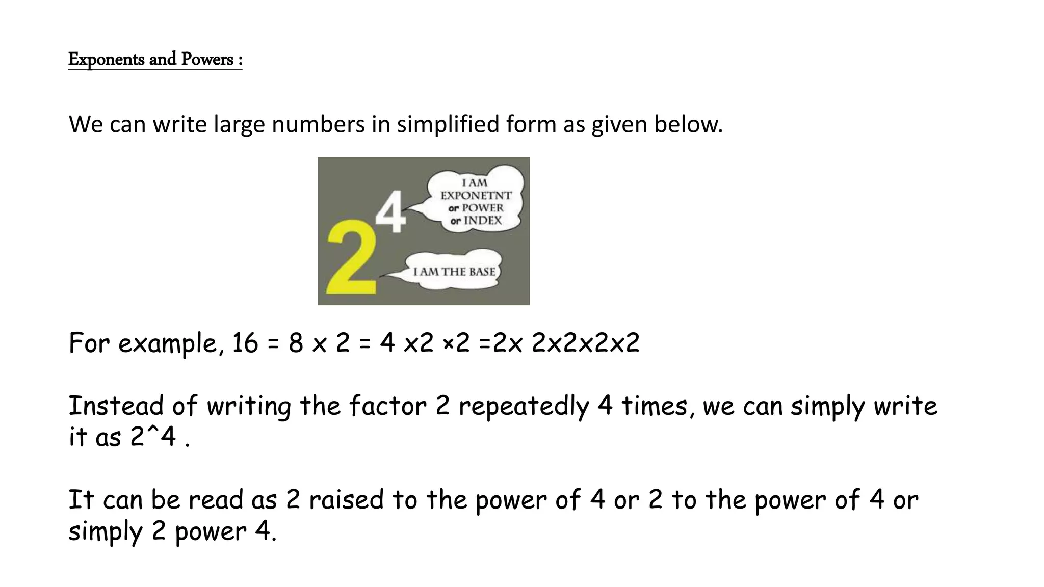 Laws of exponents and Power | PPTX