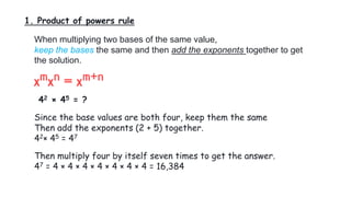 Laws of exponents and Power | PPTX