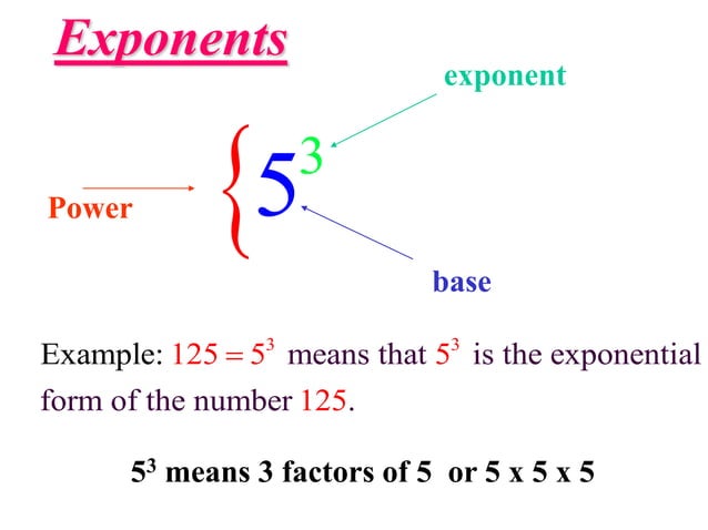 Laws of exponents | PPT