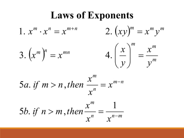 laws of exponents.ppt | Physics | Science