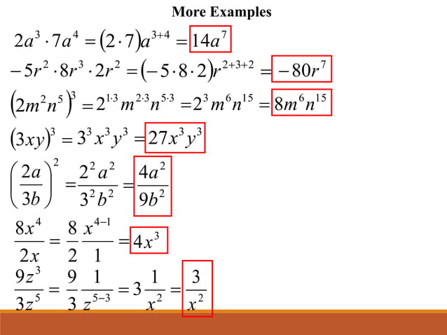 laws of exponents.ppt | Physics | Science