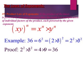 Laws of exponents complete | PPT | Physics | Science