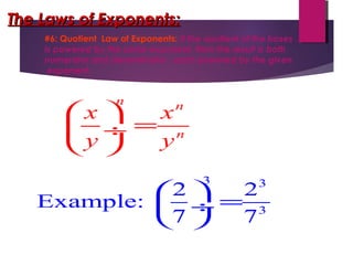 Laws of exponents complete | PPT | Physics | Science