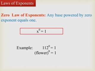 Laws of Exponents | PPTX