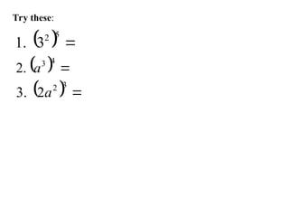 Laws of Exponents - Applying Properties of Exponents | PPT