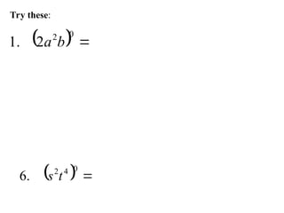 Laws of Exponents - Applying Properties of Exponents | PPT