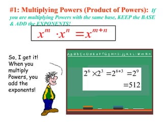 Laws of Exponents - Applying Properties of Exponents | PPT