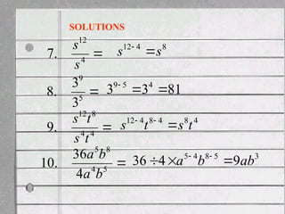 Laws of Exponents - Applying Properties of Exponents | PPT