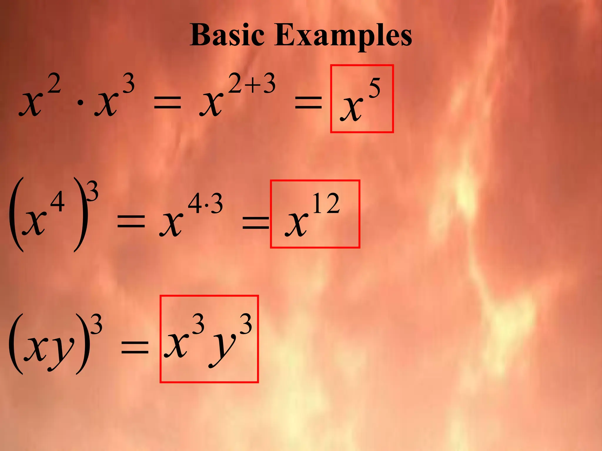 Exponents @ Laws of exponents * base and index | PPT